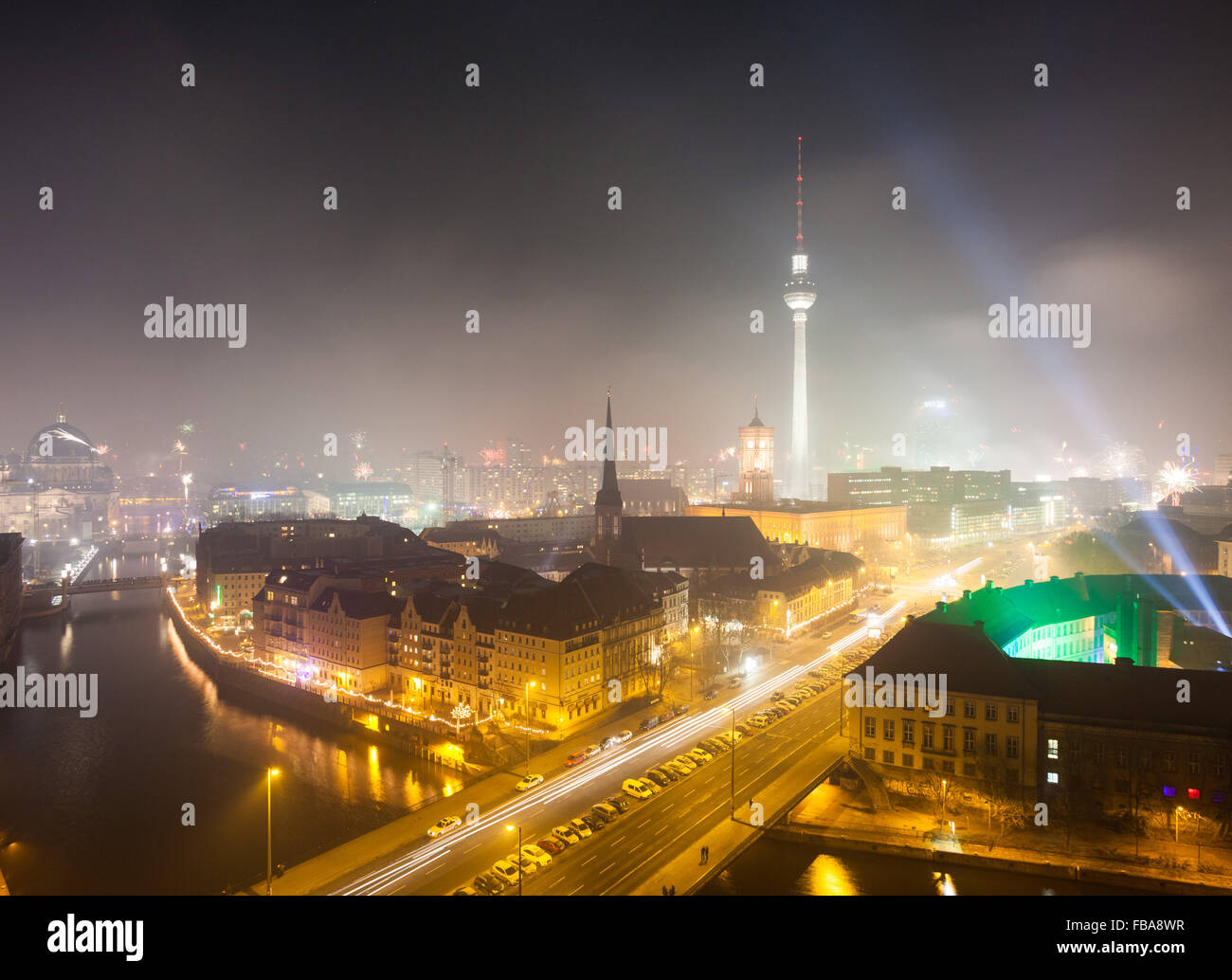 View nye fireworks hi-res stock photography and images - Alamy