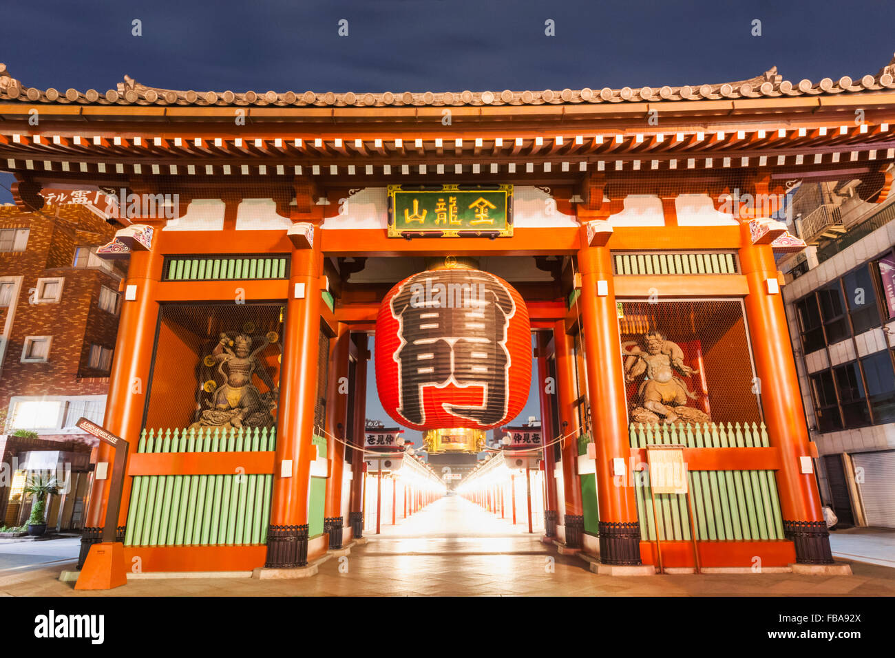 Japan, Honshu, Tokyo, Asakusa, Sensoji Temple aka Asakusa Kannon Temple ...