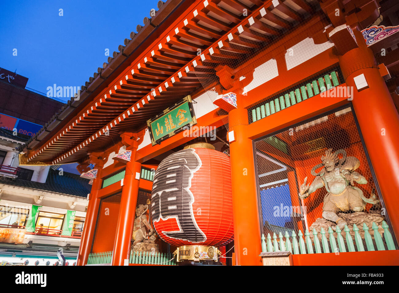 Japan, Honshu, Tokyo, Asakusa, Sensoji Temple aka Asakusa Kannon Temple ...