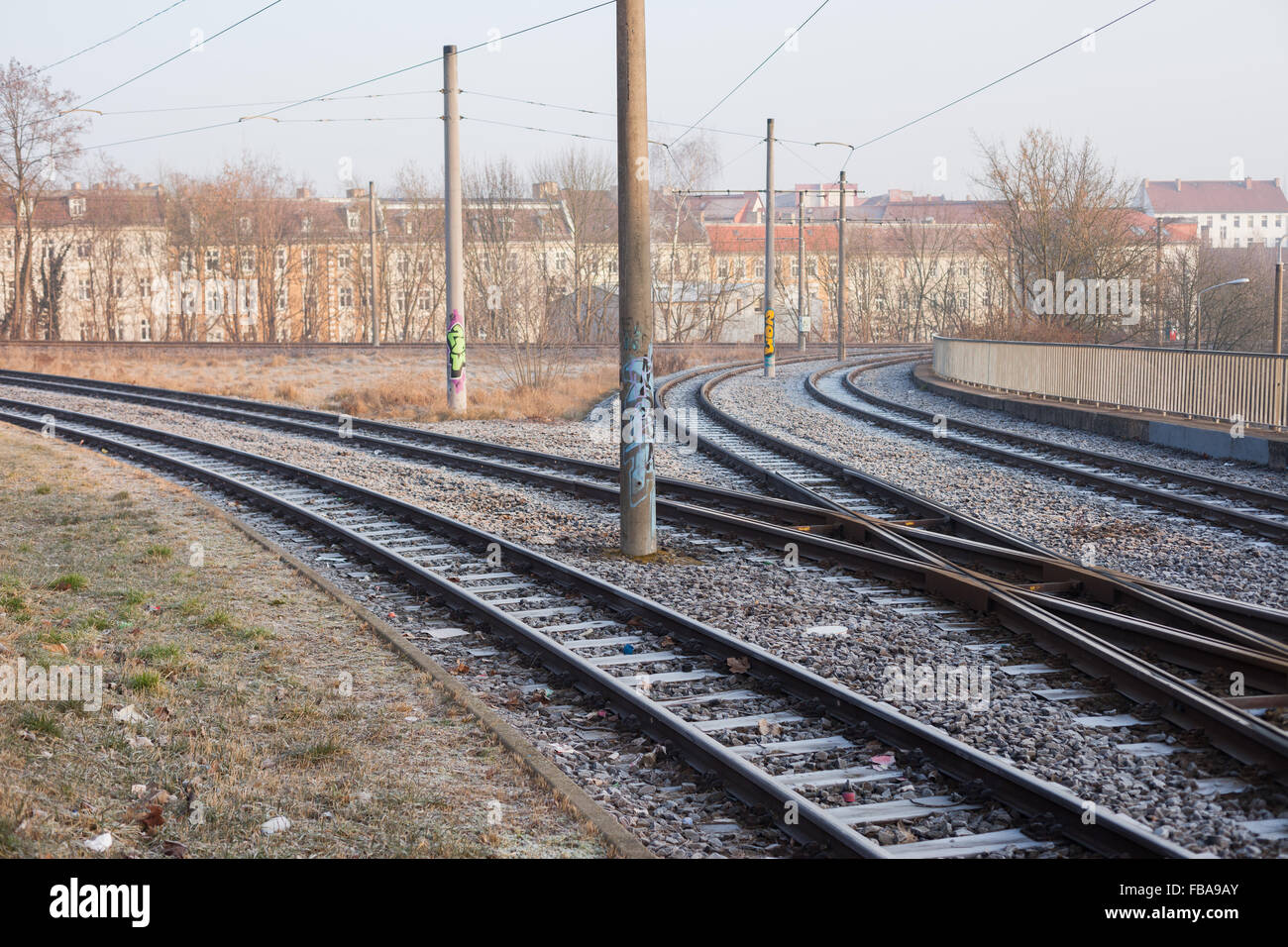 Streetcar rails hi-res stock photography and images - Alamy