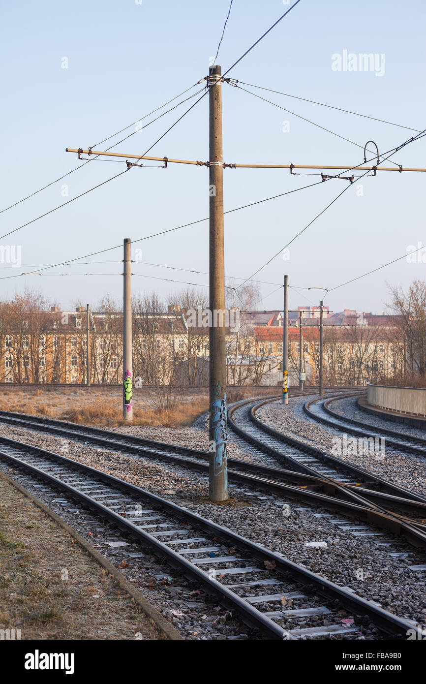 Streetcar rails hi-res stock photography and images - Alamy