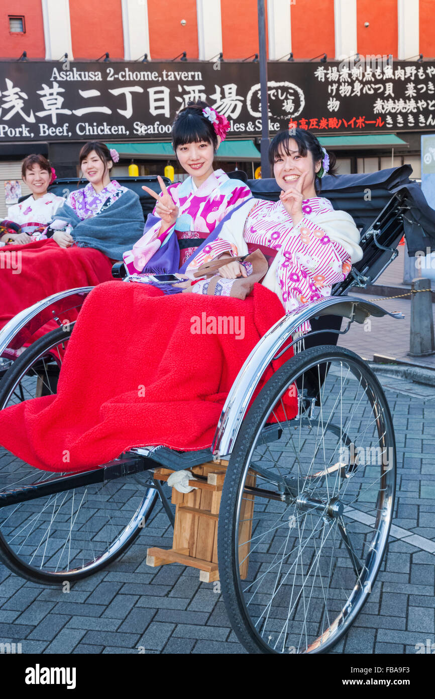 Girls In Rickshaw Japan High Resolution Stock Photography and Images ...