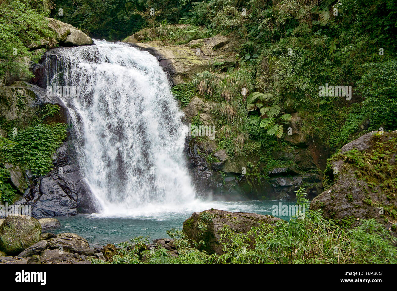 Waterfall in Valley of Wulai, Taiwan Stock Photo - Alamy