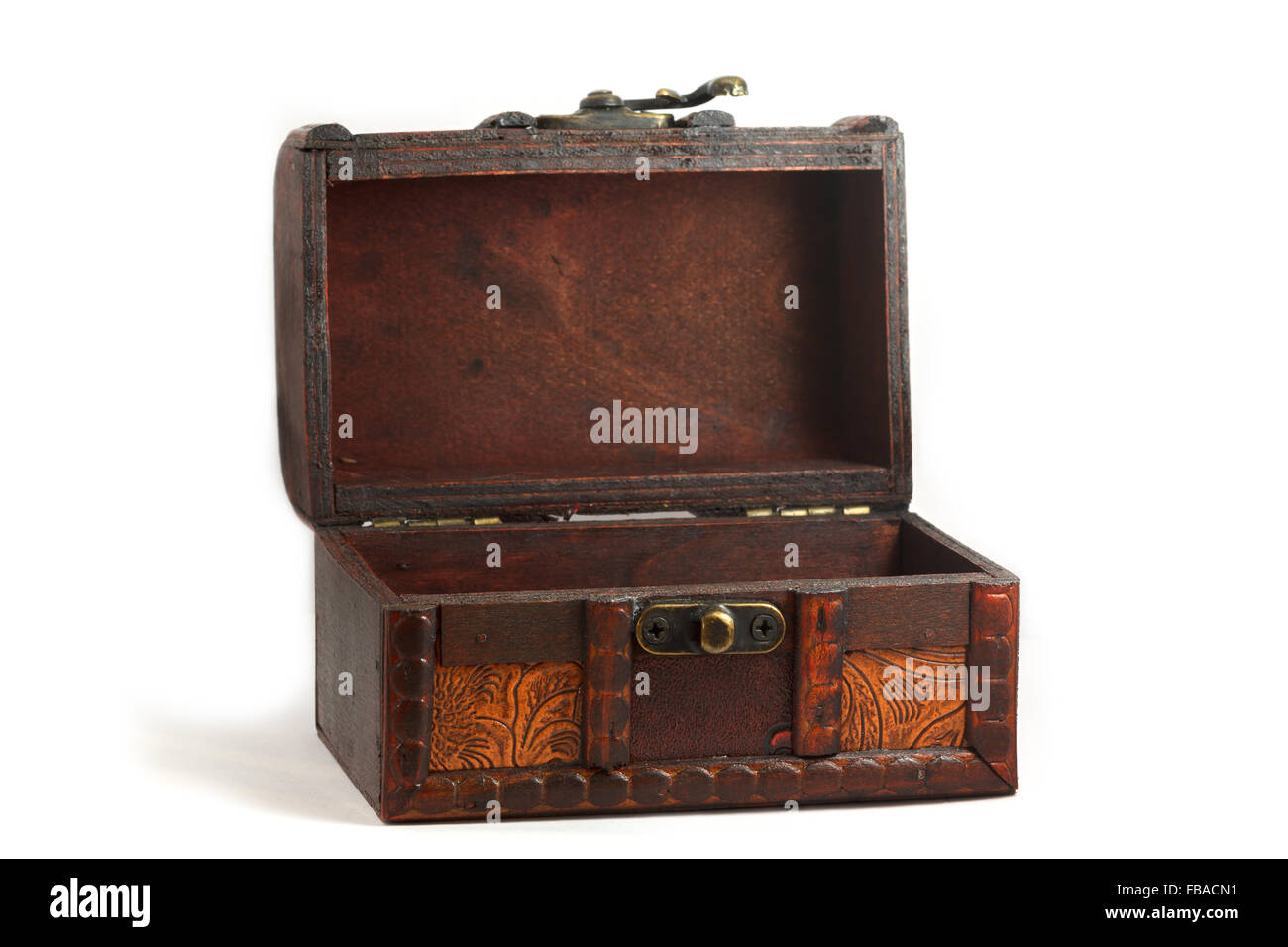 Chest box isolated on white Stock Photo - Alamy