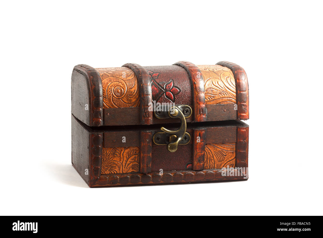 Chest box isolated on white Stock Photo - Alamy