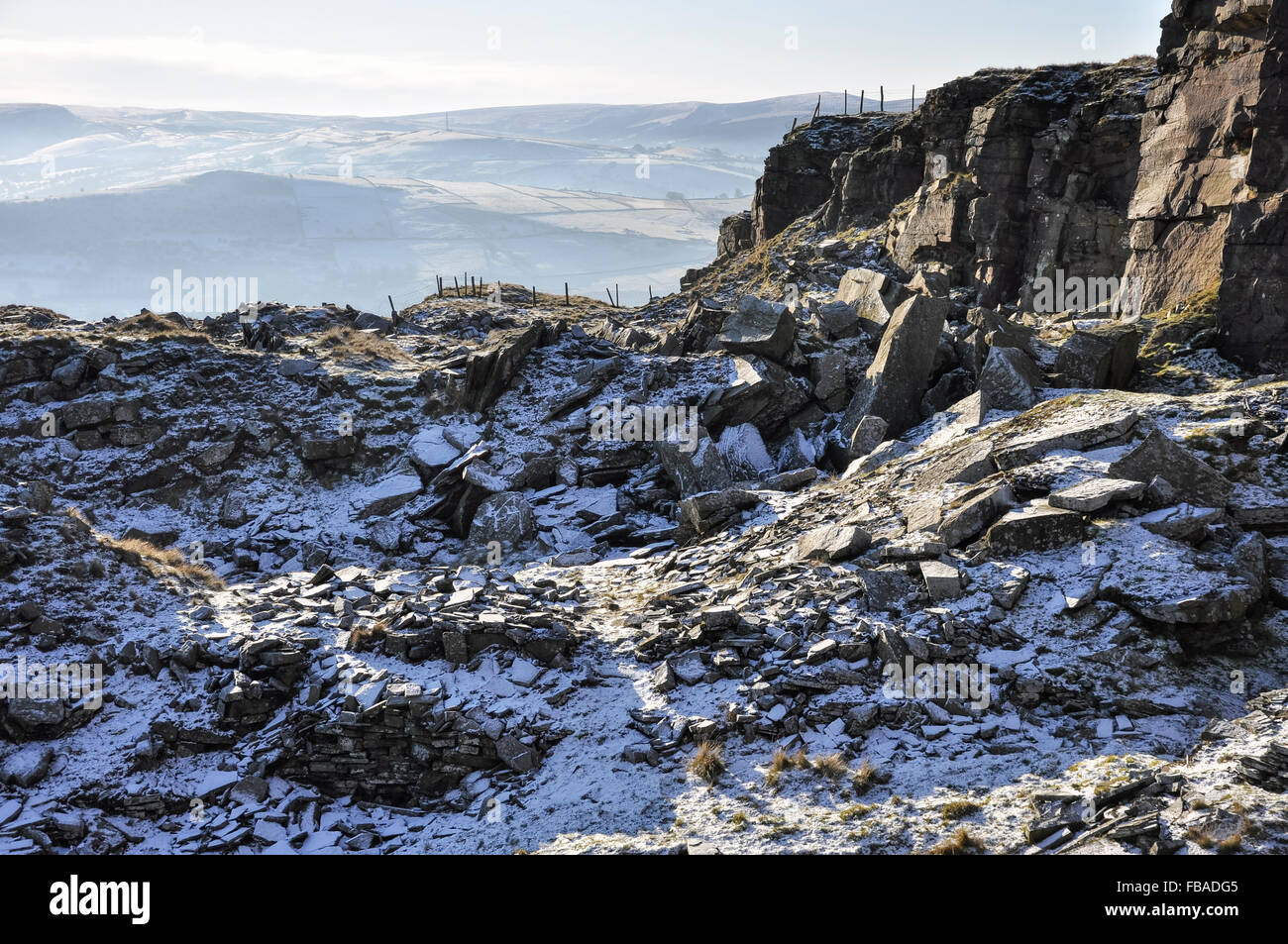 Cracken edge chinley quarry hi-res stock photography and images - Alamy