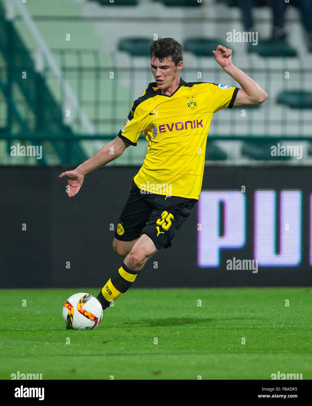 Dubai, UAE. 12th Jan, 2016. Dortmund's Pascal Stenzel in action during ...