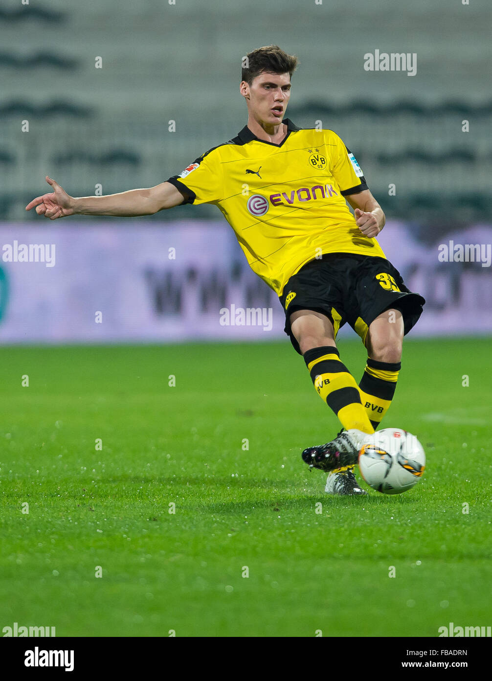 Dubai, UAE. 12th Jan, 2016. Dortmund's Pascal Stenzel in action during ...
