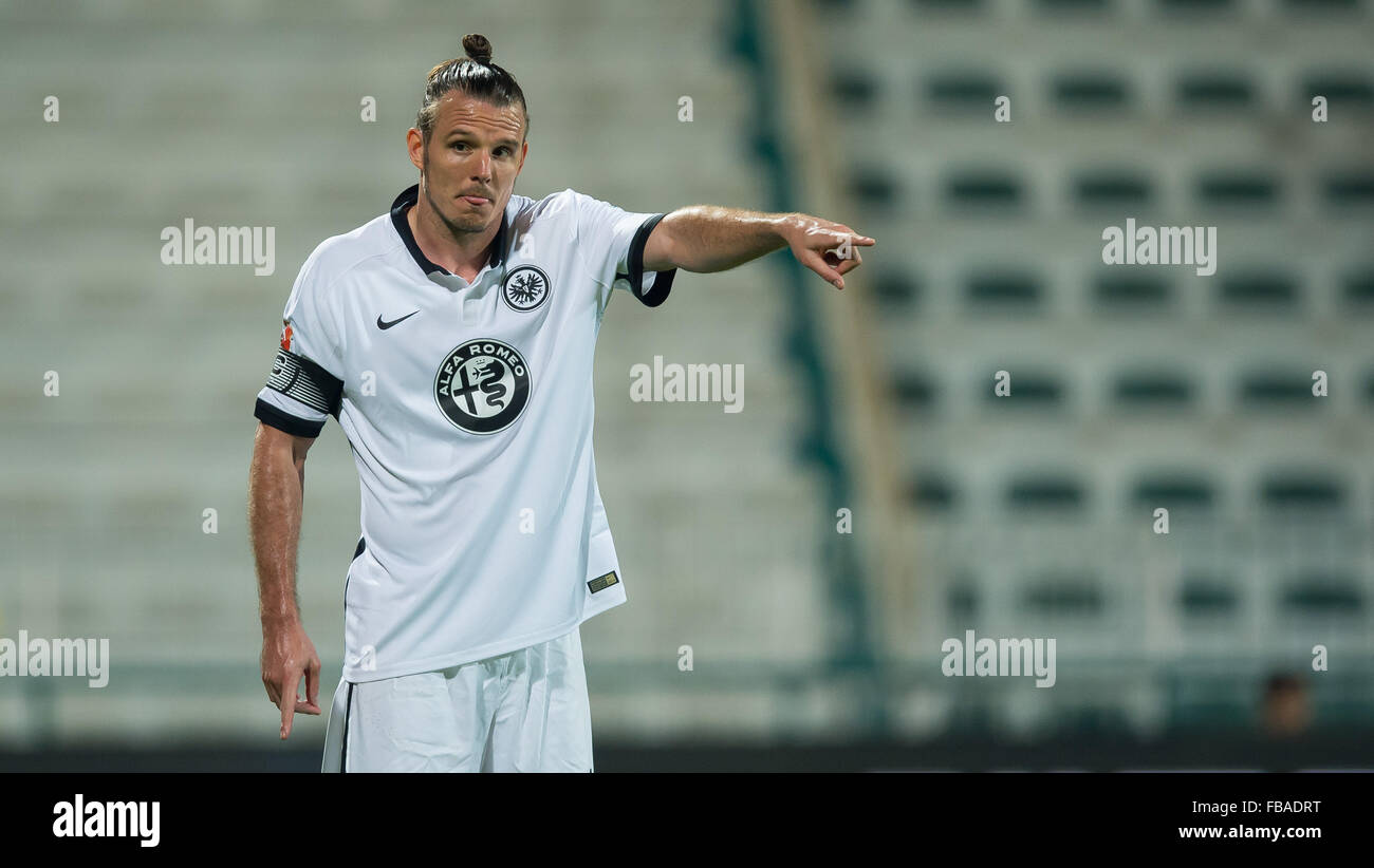 Dubai, UAE. 12th Jan, 2016. Frankfurt's Alexander Meier reacts during ...