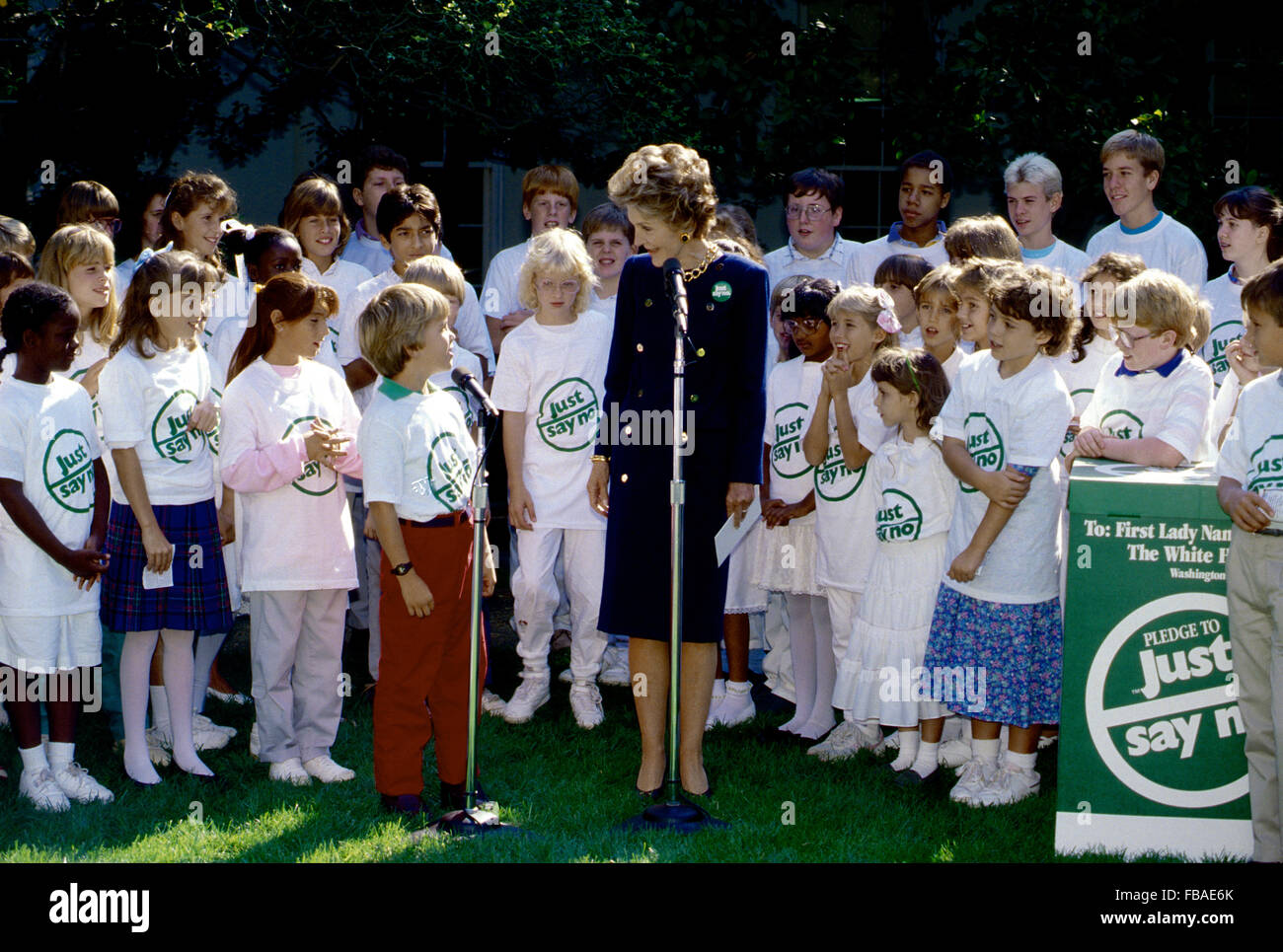 Washington, DC., USA, 23rd September, 1987 First Lady Nancy Reagan ...