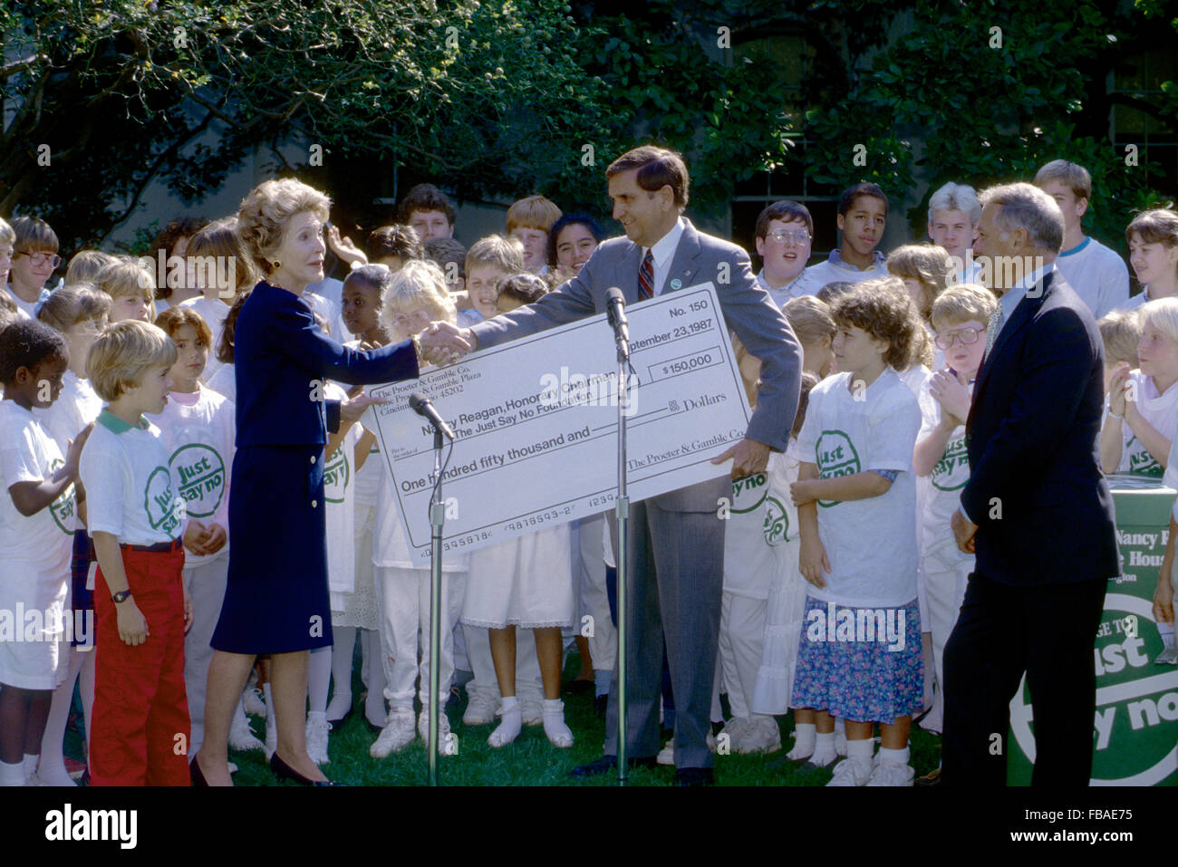 Washington, DC., USA, 23rd September, 1987 First Lady Nancy Reagan ...