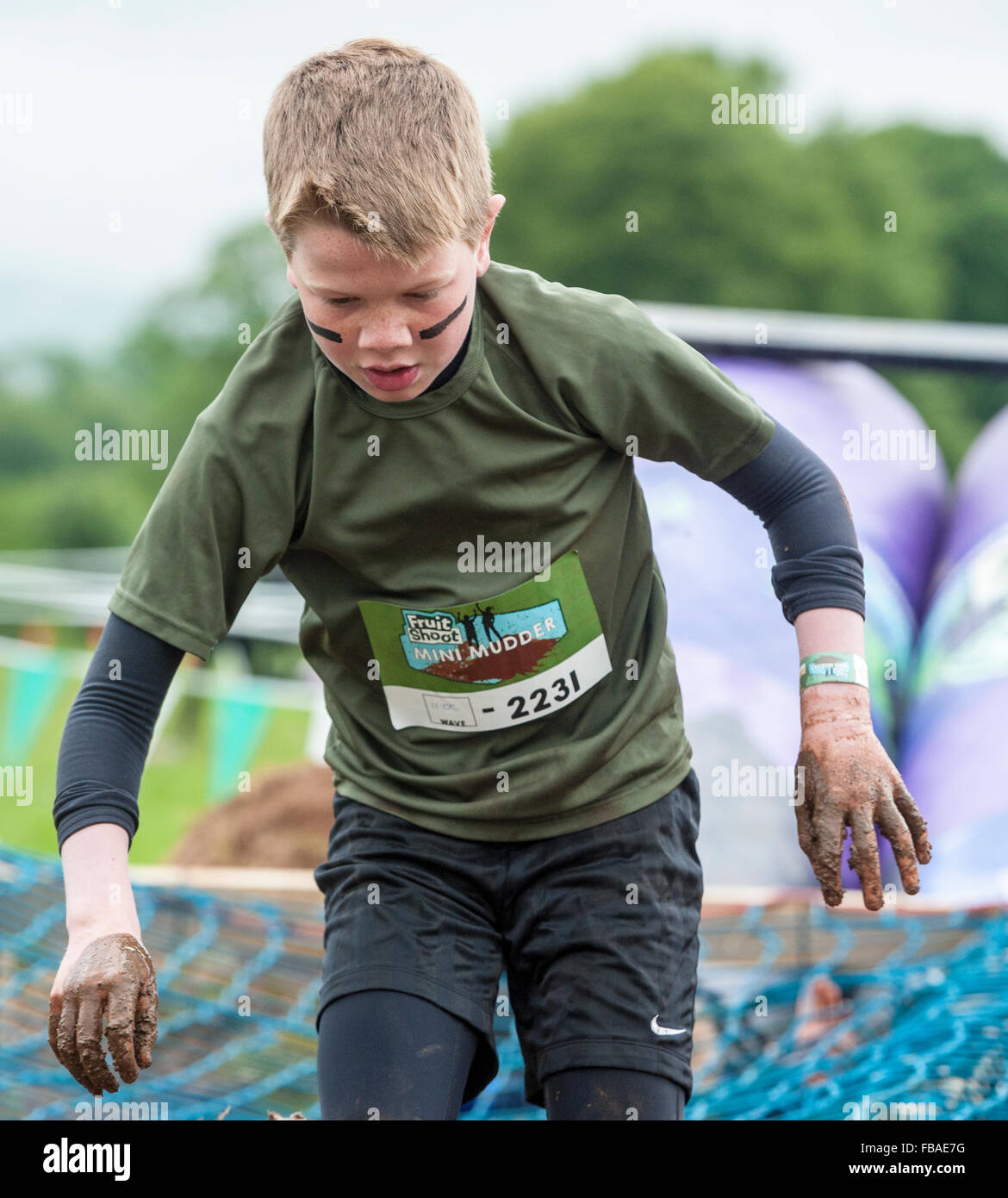 Action in the Fruit Shoot Mini Mudder challenge at Drumlanrig Castle ...