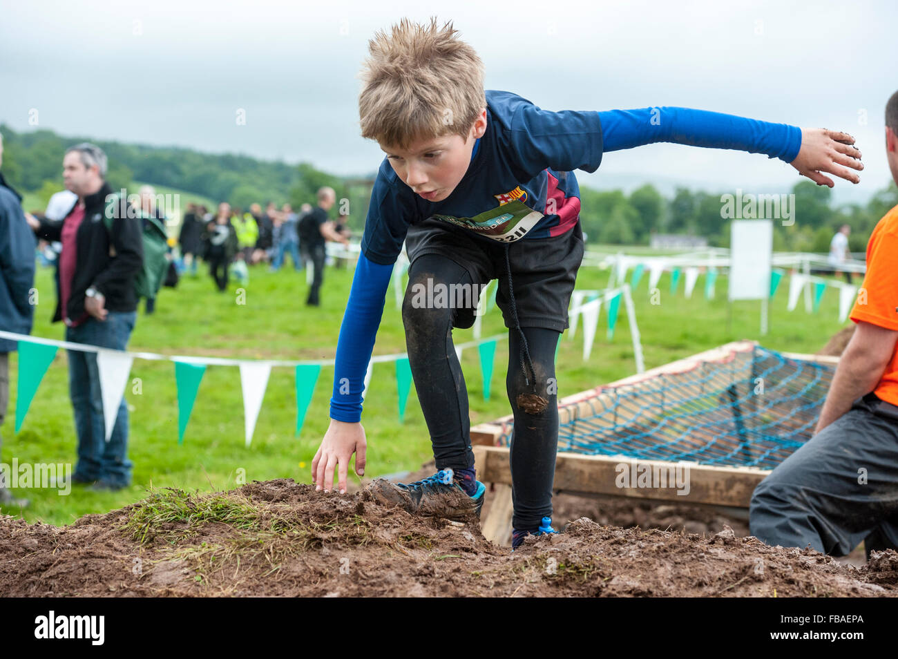 Action in the Fruit Shoot Mini Mudder challenge at Drumlanrig Castle ...