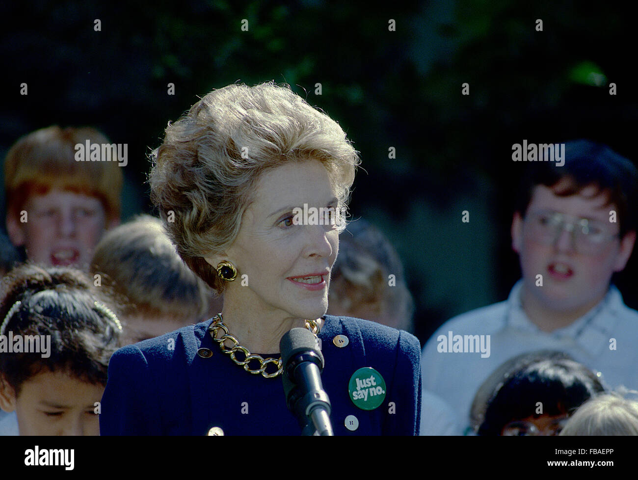 Washington, DC., USA, 23rd September, 1987 First Lady Nancy Reagan ...