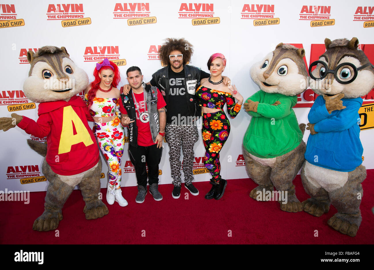 'Alvin and the Chipmunks: The Road Chip' premiere at the Darryl F ...