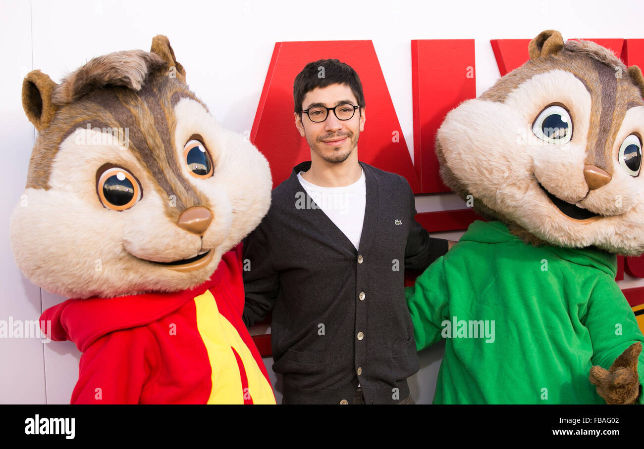 'Alvin and the Chipmunks: The Road Chip' premiere at the Darryl F. Zanuck Theatre Featuring ...