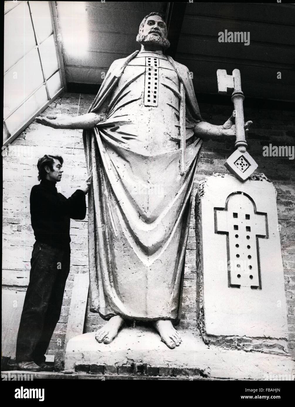 1970 - Twelve statues for st. Paul's. The first of the twelve new ...
