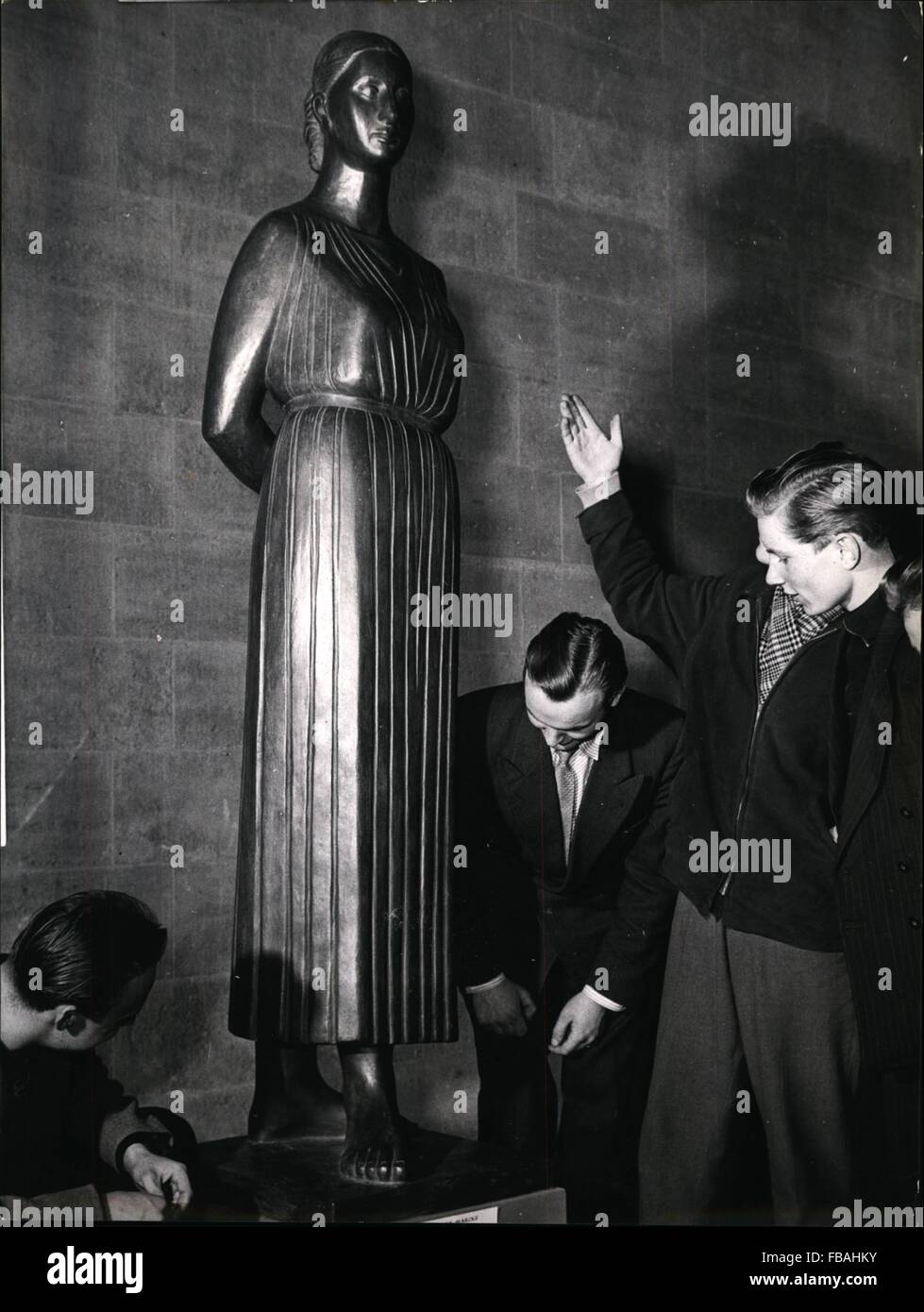 1958 - This bronze statue of Prof. Gerhard Marcks is a thanksgiving of ...