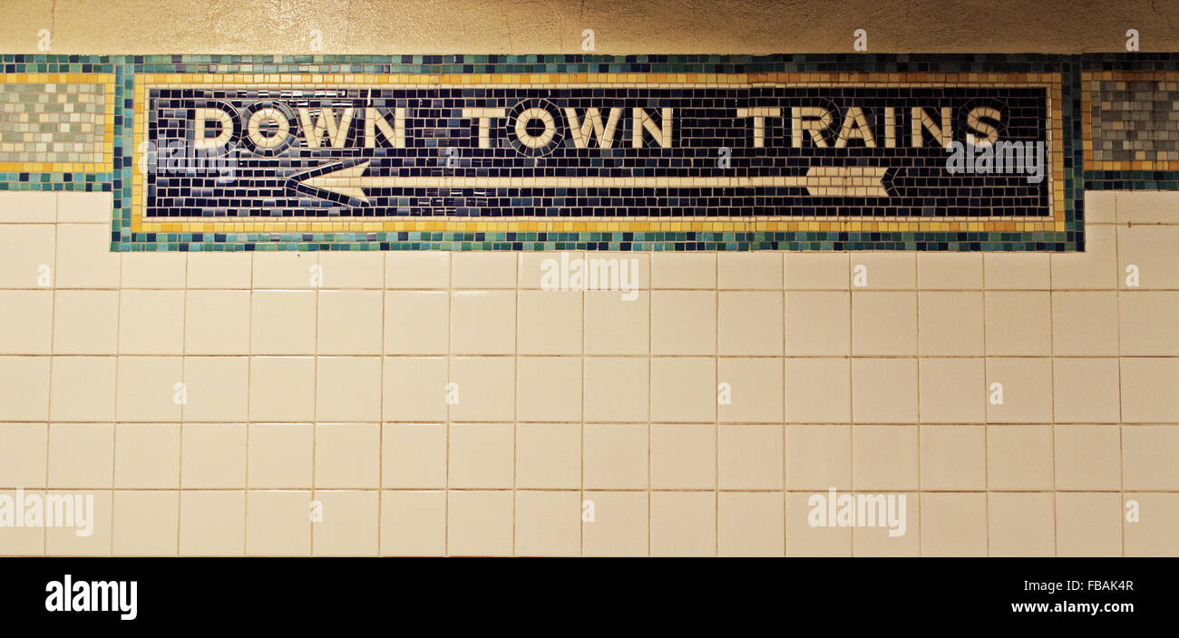 Tube subway new york hi-res stock photography and images - Alamy