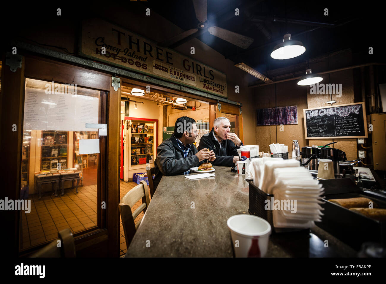Seattle Public Market Sandwich shop Stock Photo - Alamy