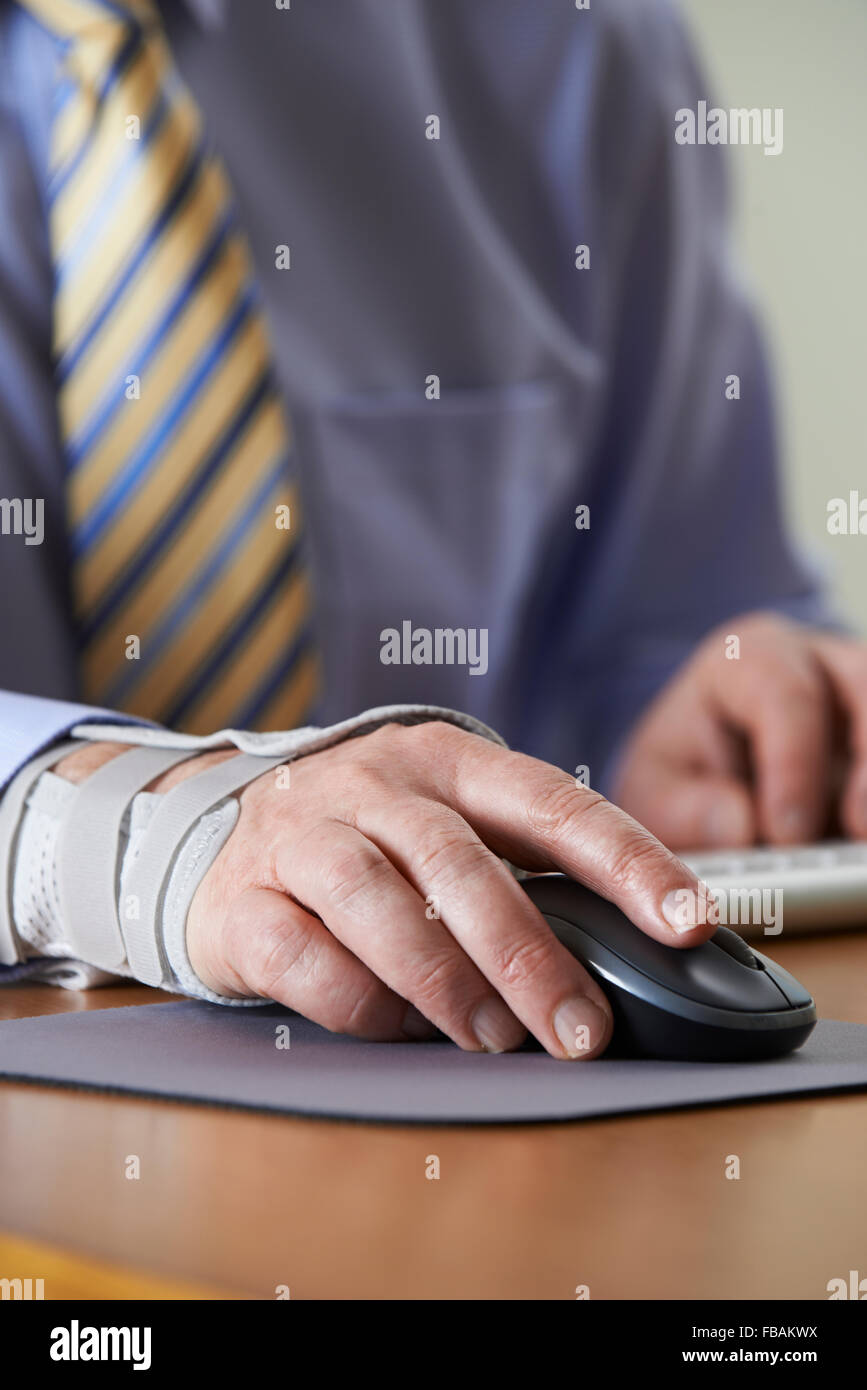Businessman Suffering From Repetitive Strain Injury (RSI Stock Photo ...
