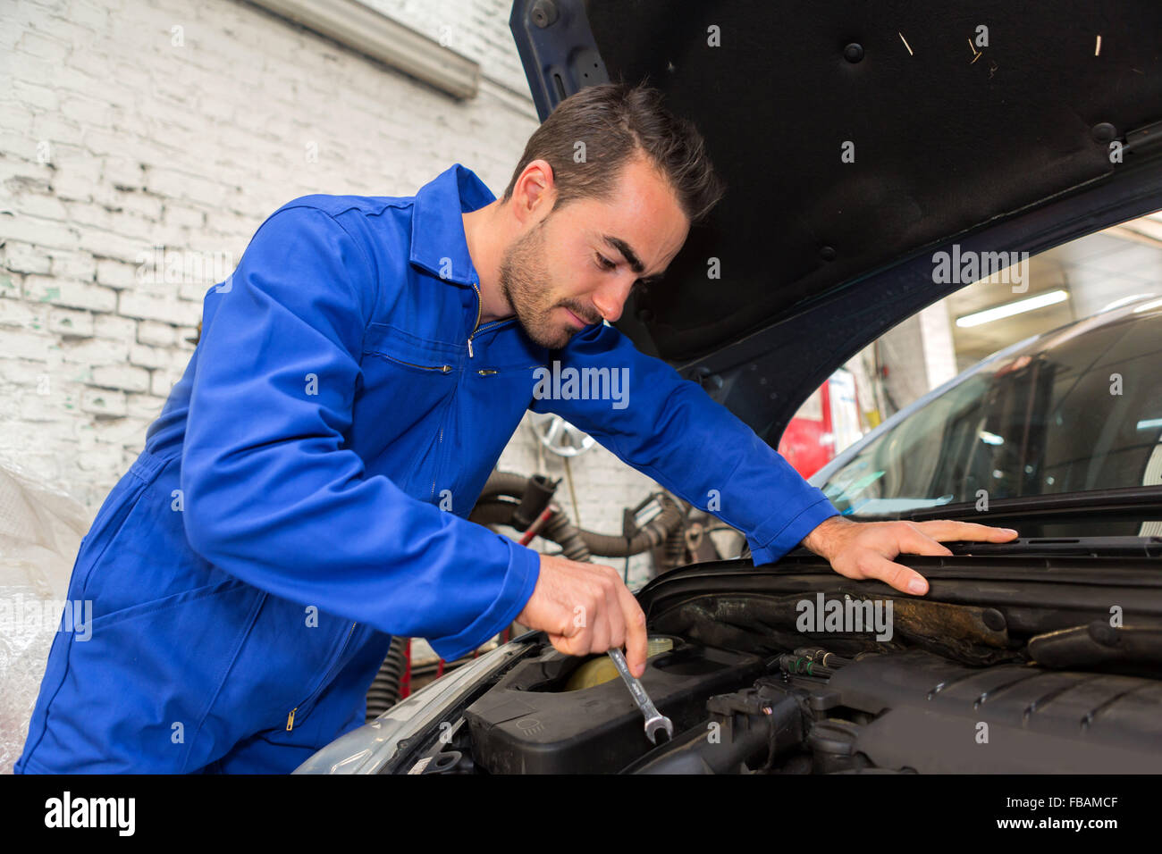 Car mechanic working team hi-res stock photography and images - Alamy