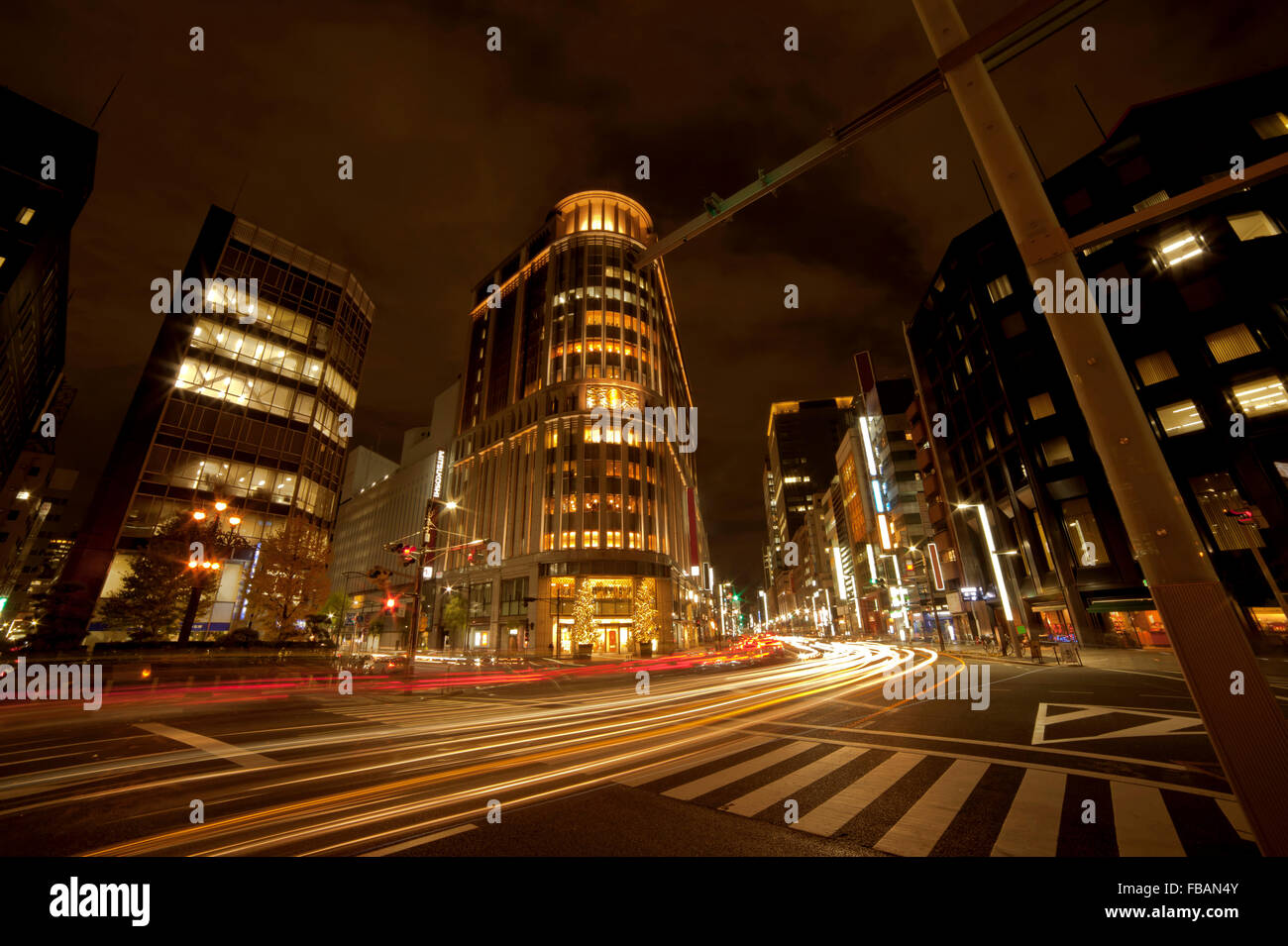 Street View at Night in Tokyo, Japan Stock Photo - Alamy