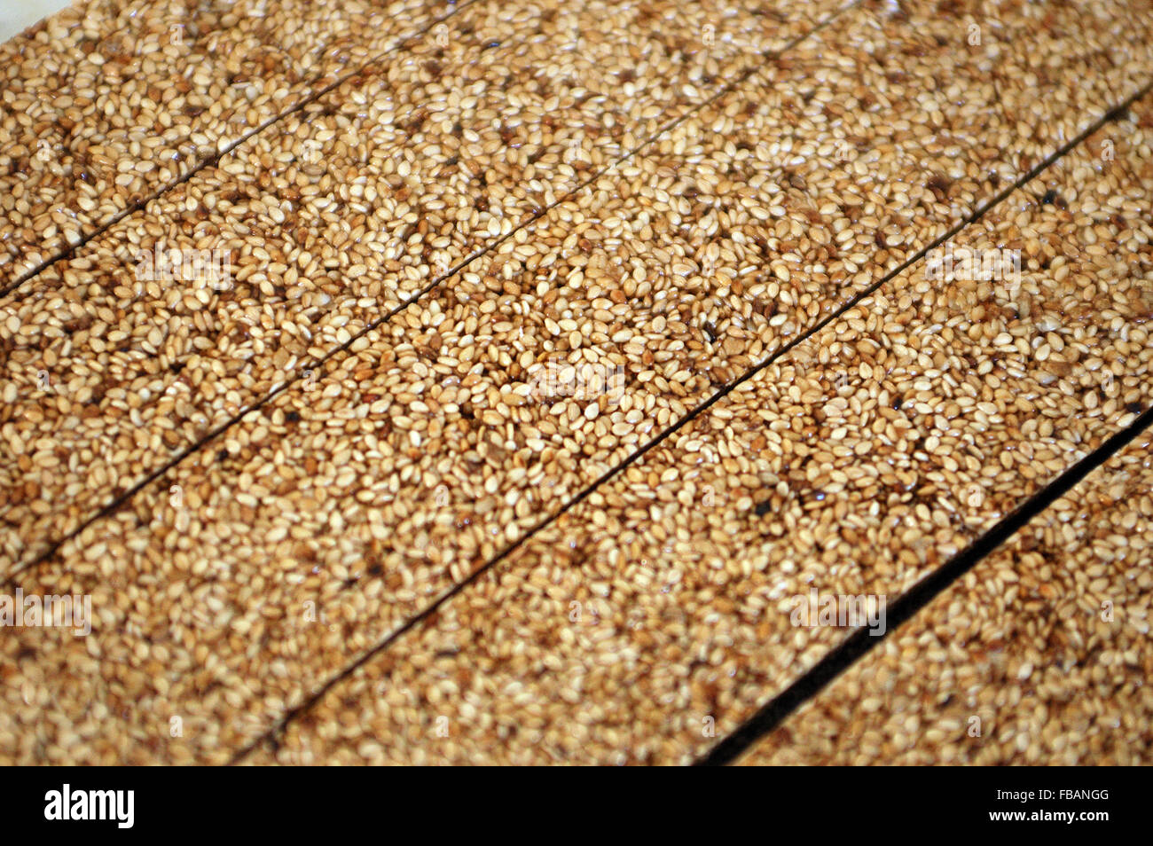 Pasteli a Greek honey and sesame candy, Sifnos, Cyclades, Greece Stock ...