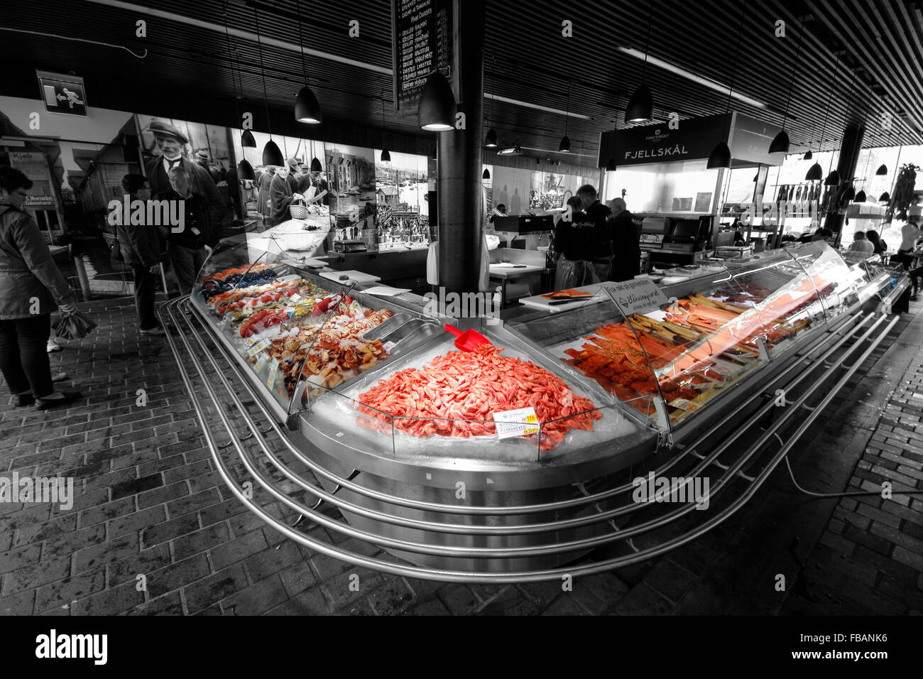 Fisketorget, Fish Market, Bergen, Norway, Scandinavia, Europe Stock ...