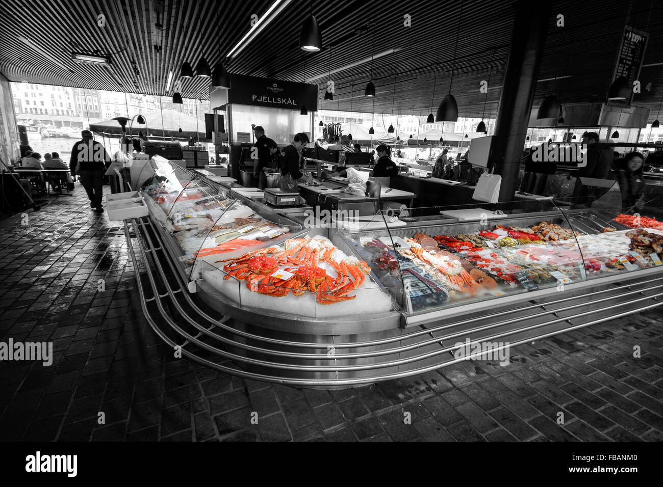Fisketorget, Fish Market, Bergen, Norway, Scandinavia, Europe Stock ...