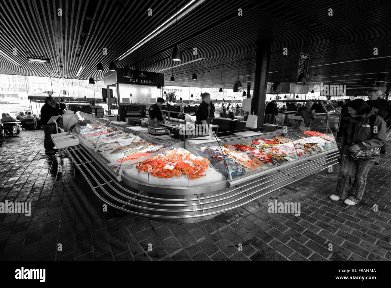 Fisketorget, Fish Market, Bergen, Norway, Scandinavia, Europe Stock ...