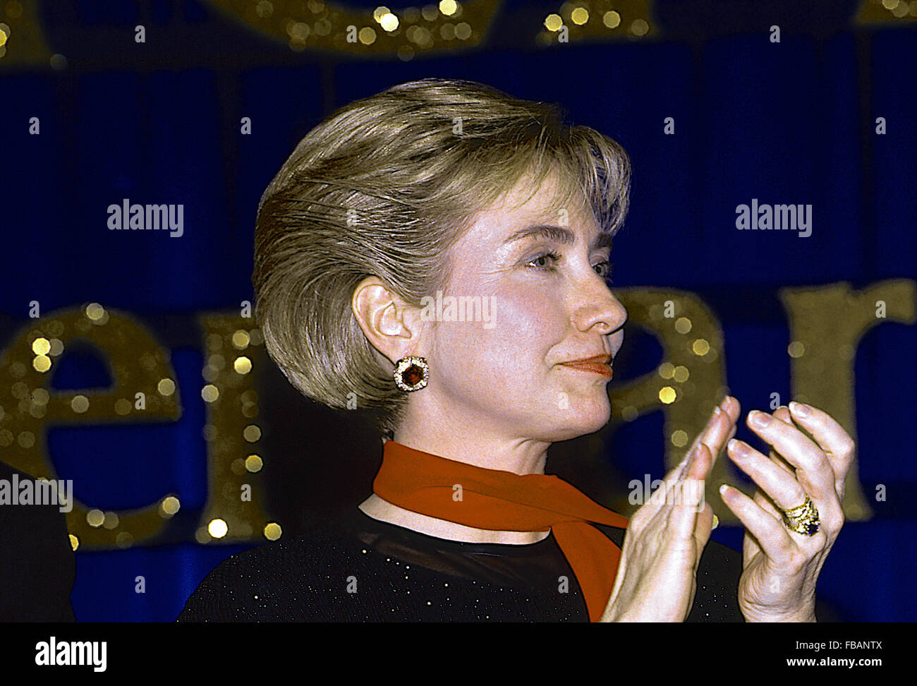 Washington, DC., USA, 12th April, 1994 FIrst Lady Hillary Rodham ...