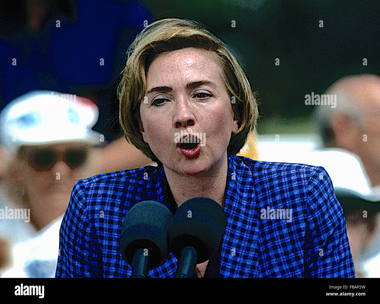 Deerfield Beach, Florida, USA, 21st March, 1994 FIrst Lady Hillary ...