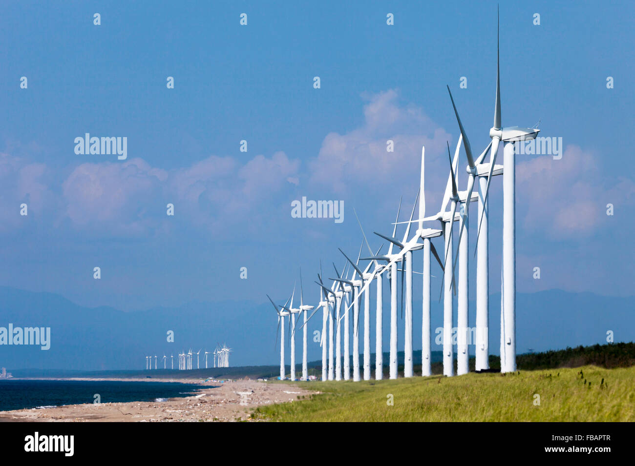 Noshiro Wind Power Station, Noshiro, Akita Prefecture, Japan Stock ...