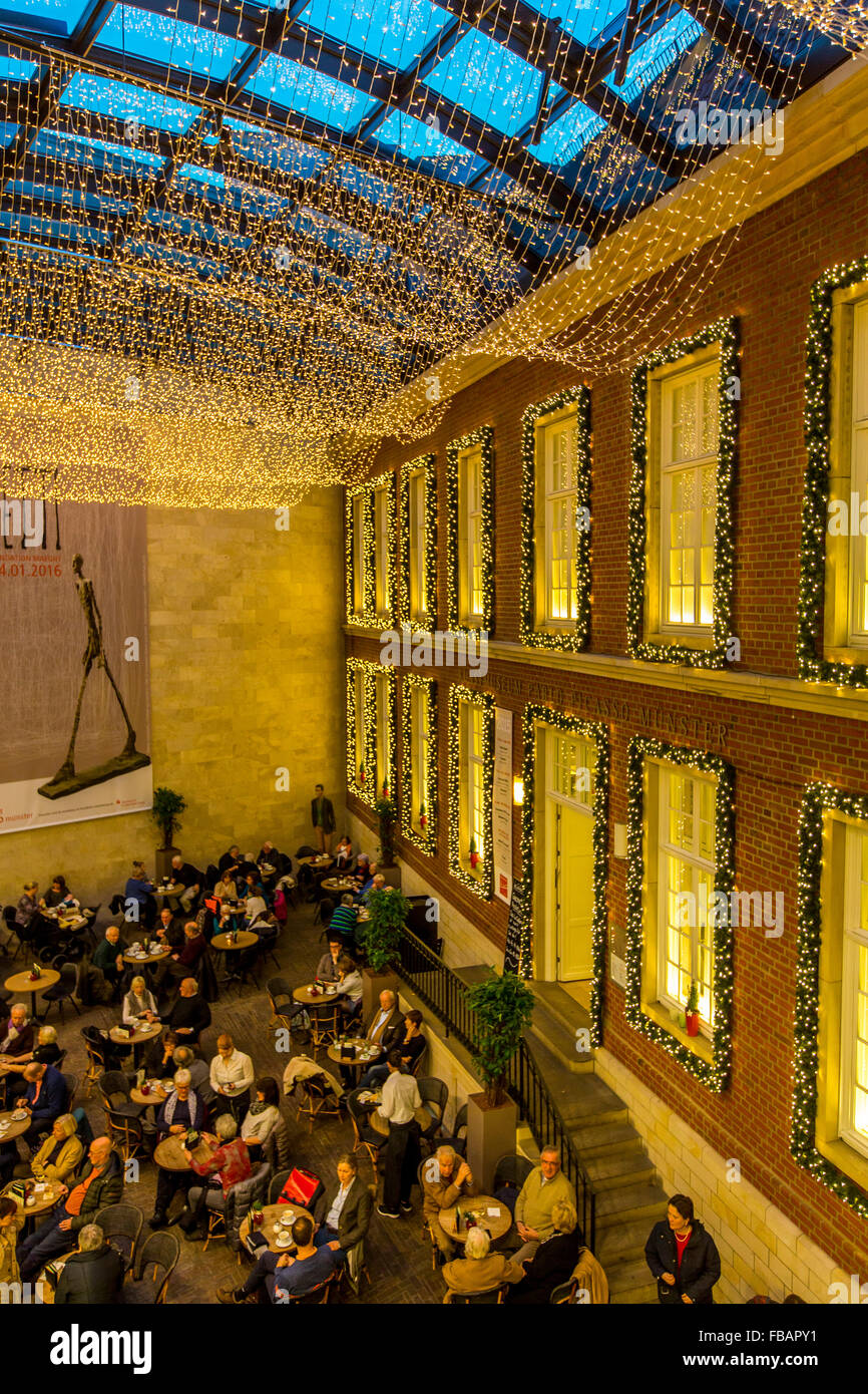 Café at the Pablo Picasso museum, Münster, Germany Stock Photo - Alamy