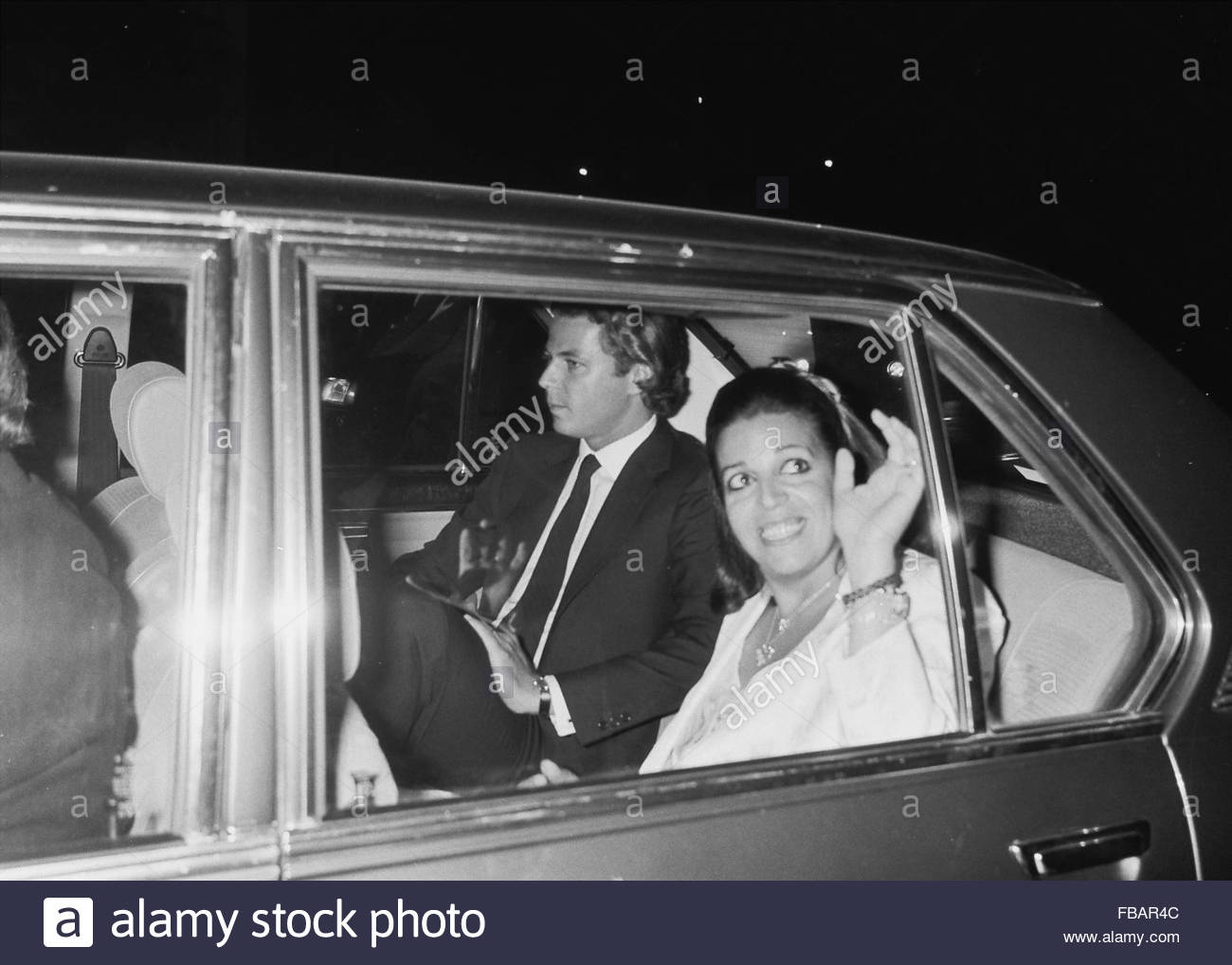 Christina Onassis with her husband Thierry Roussel attending an Stock ...