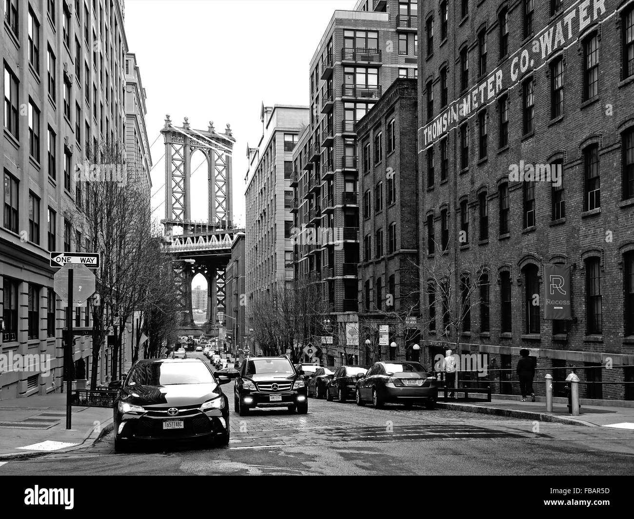 Manhattan bridge washington street hi-res stock photography and images ...