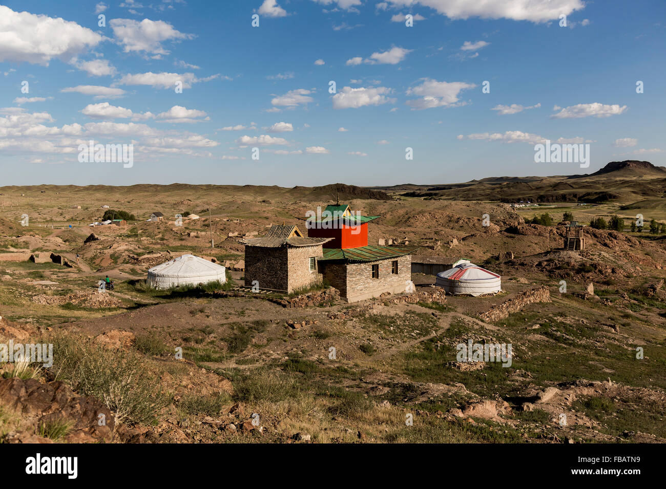 Ongi Monastery in Central Mongolia Stock Photo - Alamy