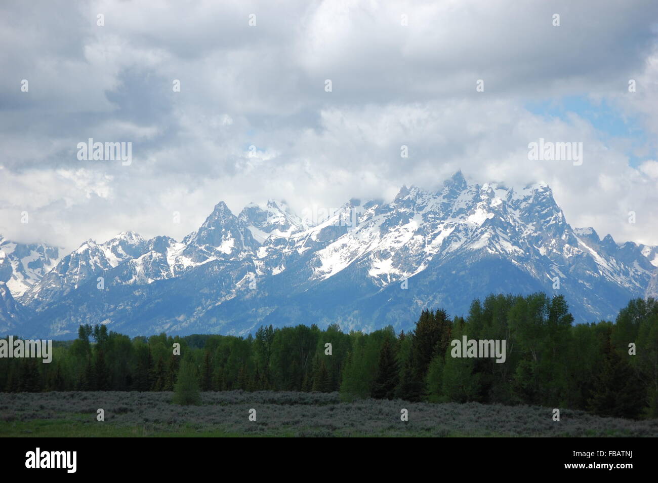 Wyoming Tetons in Jackson, Wyoming Stock Photo - Alamy
