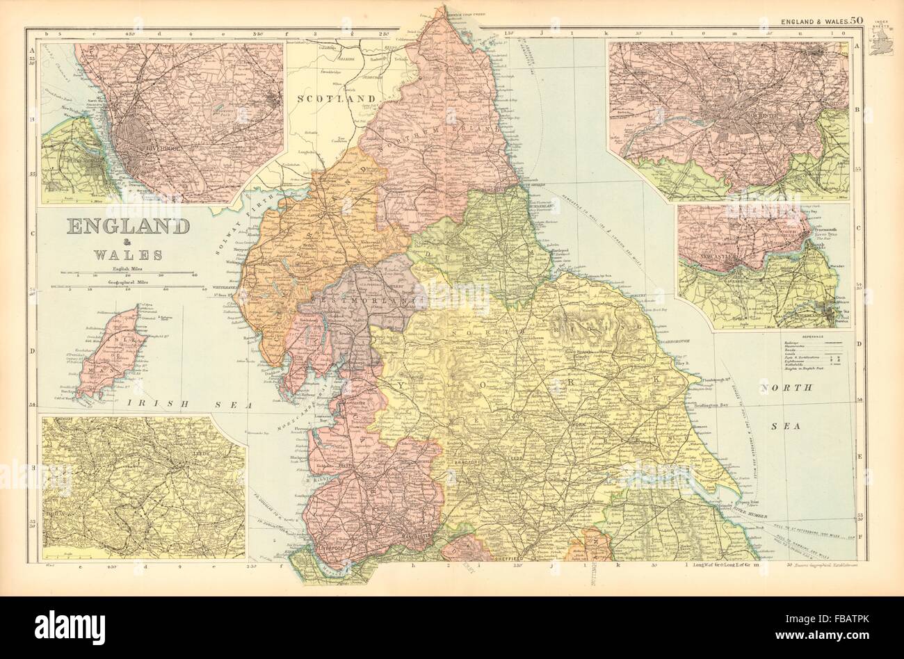 Map of manchester and liverpool hi-res stock photography and images - Alamy
