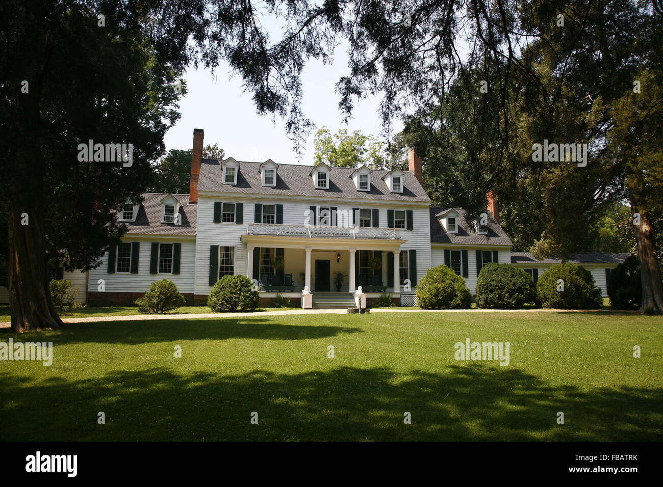 Sherwood Plantation John Tyler House, Virginia USA Stock Photo - Alamy