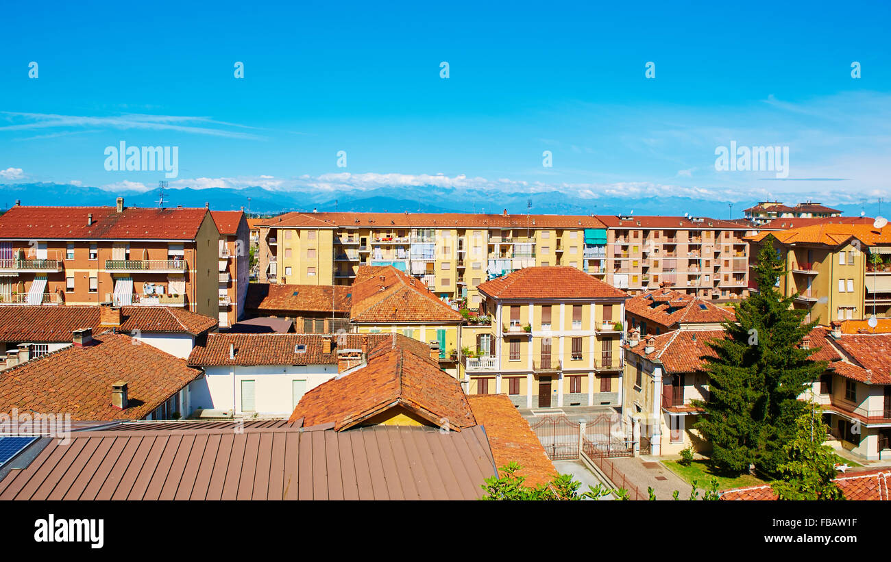 View of the traditional Italian village Stock Photo - Alamy