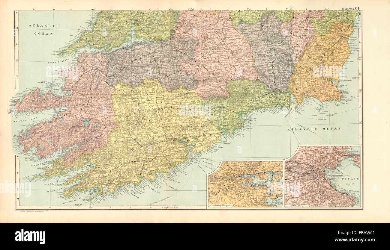 IRELAND SOUTH. Cork Dublin environs. Parliamentary. Railways. BACON ...