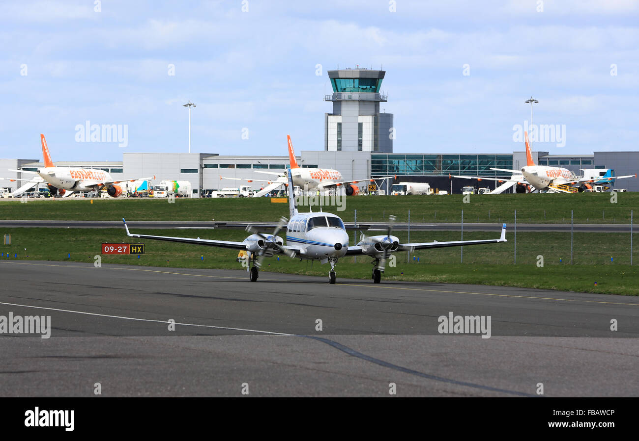 The Air Traffic Control Tower at Bristol International Airport Stock ...