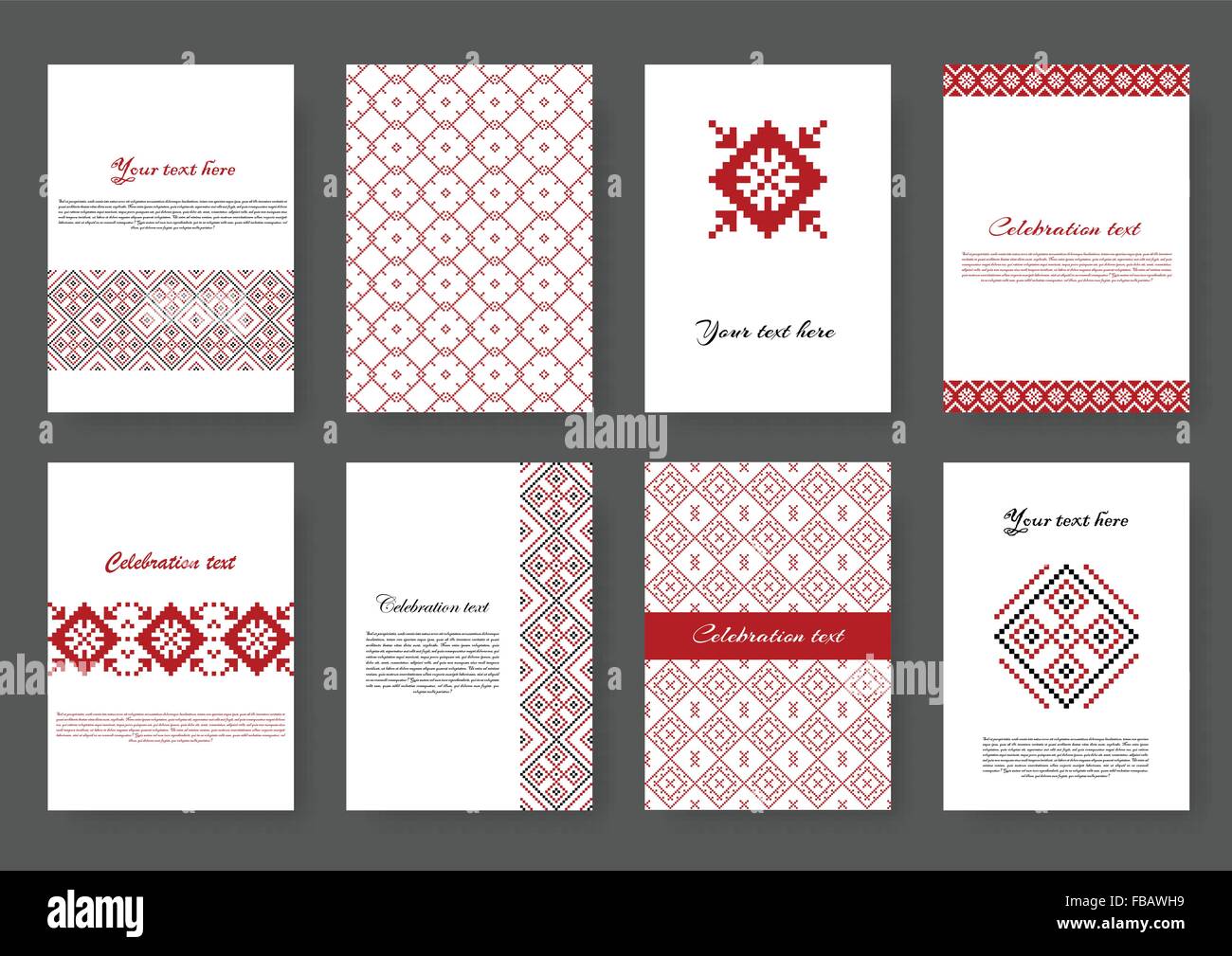 Set of flyers Stock Vector Image & Art - Alamy