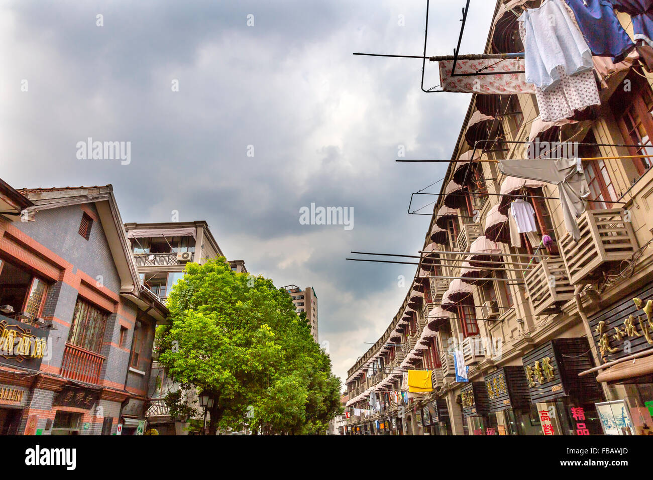 Old Duolon Cultural Road Hongkou District Shanghai China. Old Shanghai ...