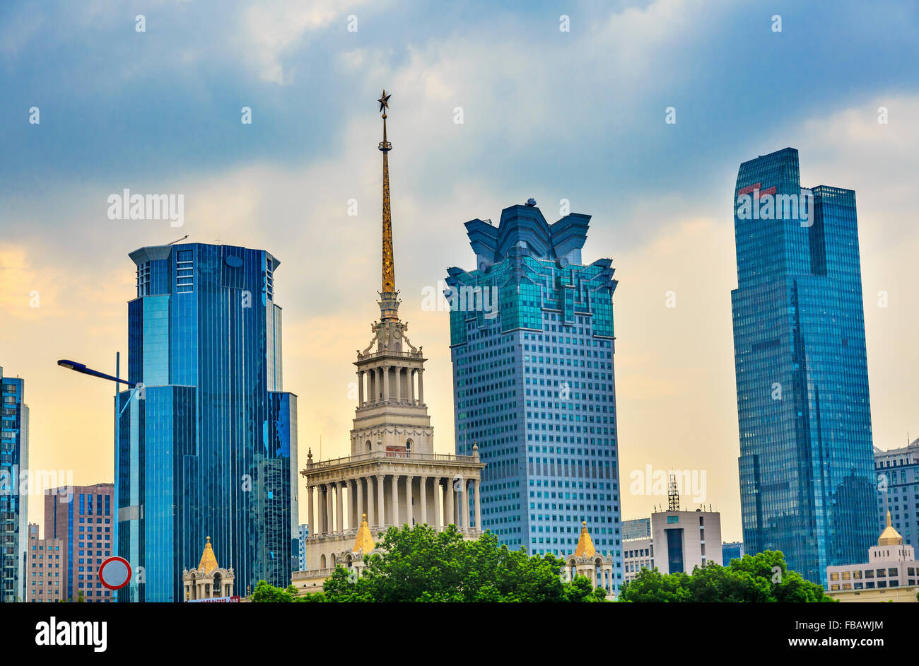 Russian Soviet Style Shanghai Exhibition Center Modern Skyscrapers Puxi ...