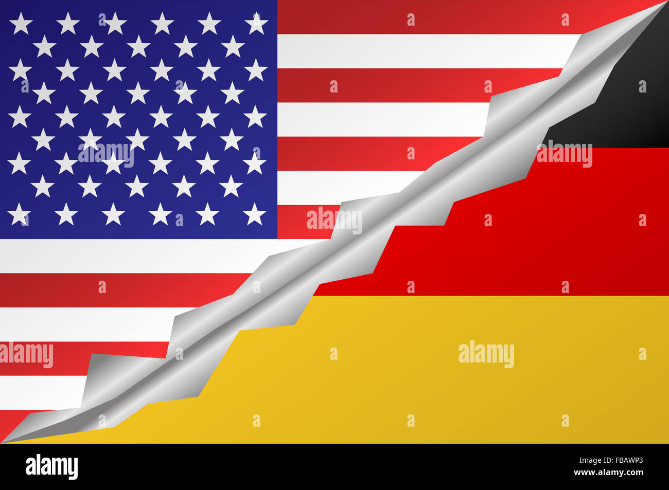 Usa and germany flag hi-res stock photography and images - Alamy