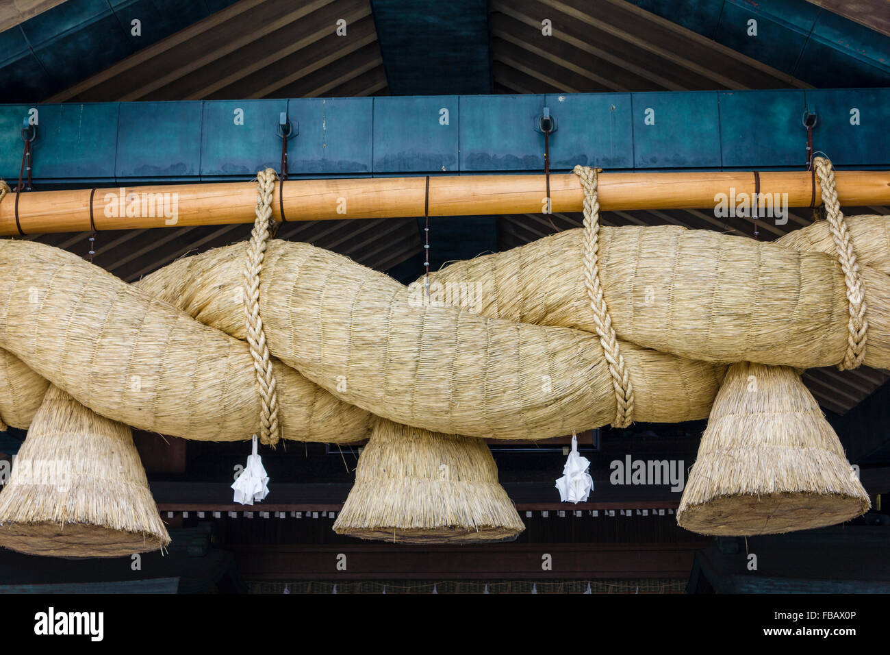 Sacred Rice-straw Ropes, Izumo Taisha, Izumo, Shimane Prefecture, Japan ...