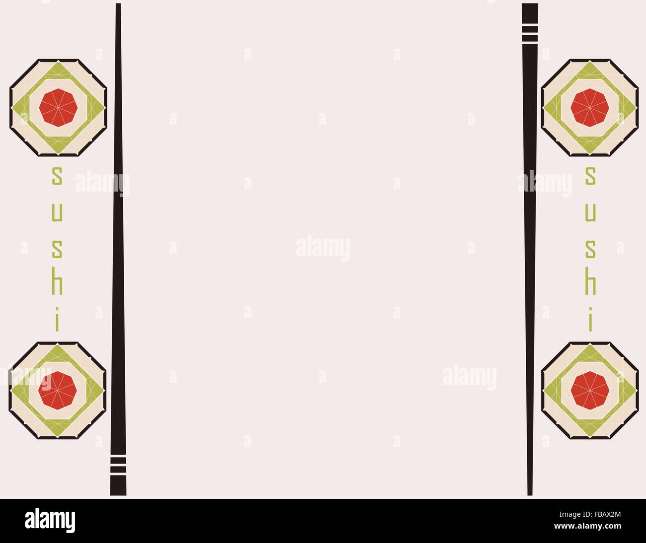 background with sushi in the form of diamond Stock Vector Image & Art ...
